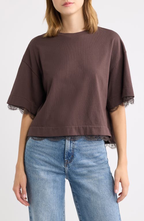 ALLSAINTS Nia Lace Trim T-Shirt